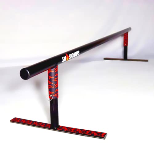 The Round Bar Pro Grind Rail - Portable Skate Rail With Adjustable Inc ...